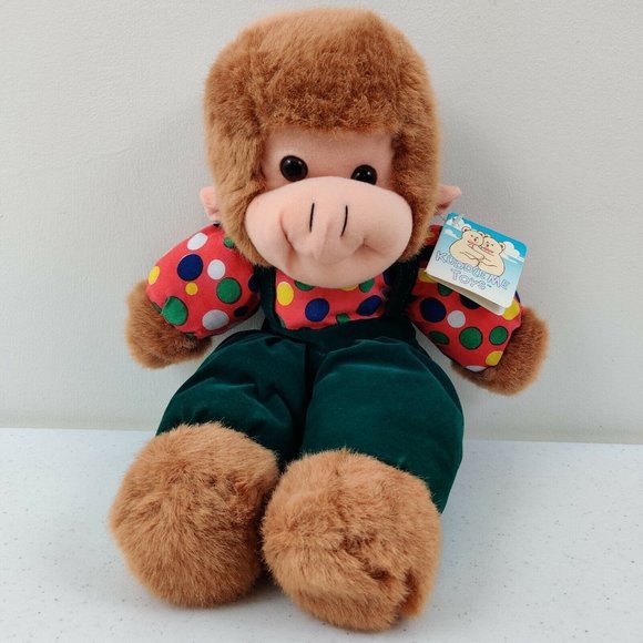 Kellytoy | Toys | Vintage Kellytoy Monkey In Overalls Plush Stuffed ...